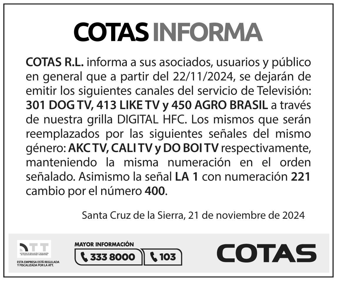 Comunicados - Cotas